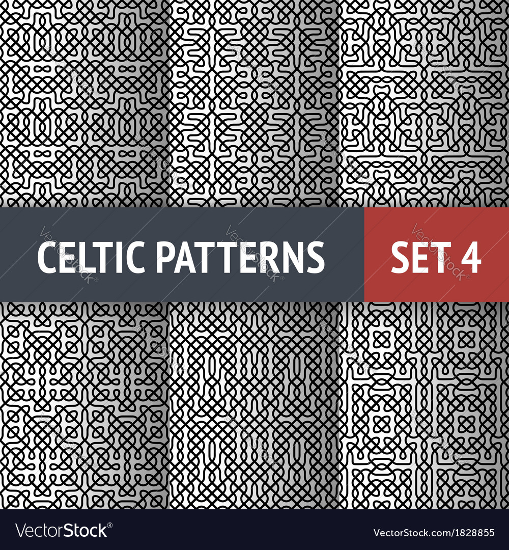 Celtic patterns set Royalty Free Vector Image - VectorStock