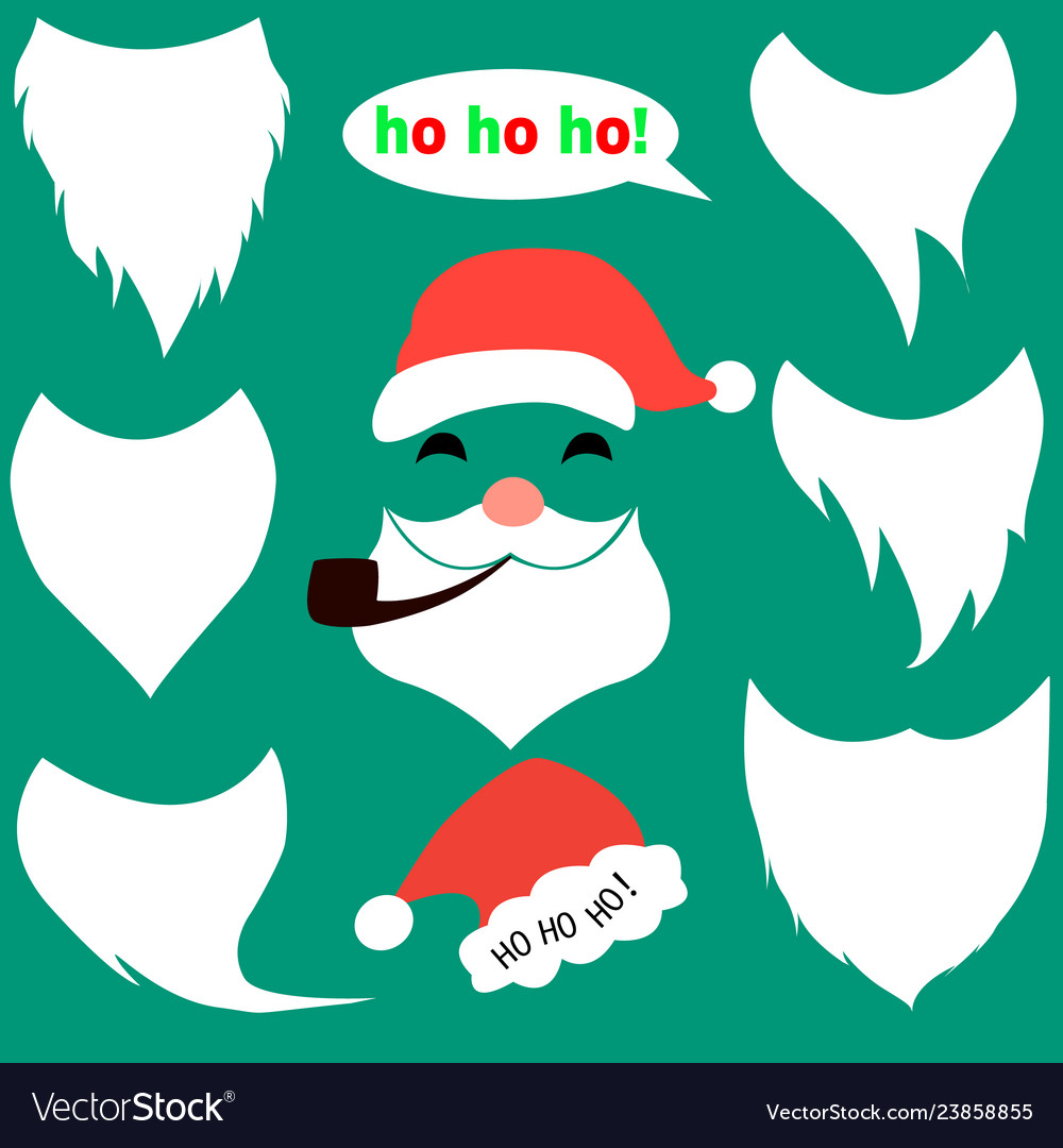 Christmas santa claus set Royalty Free Vector Image