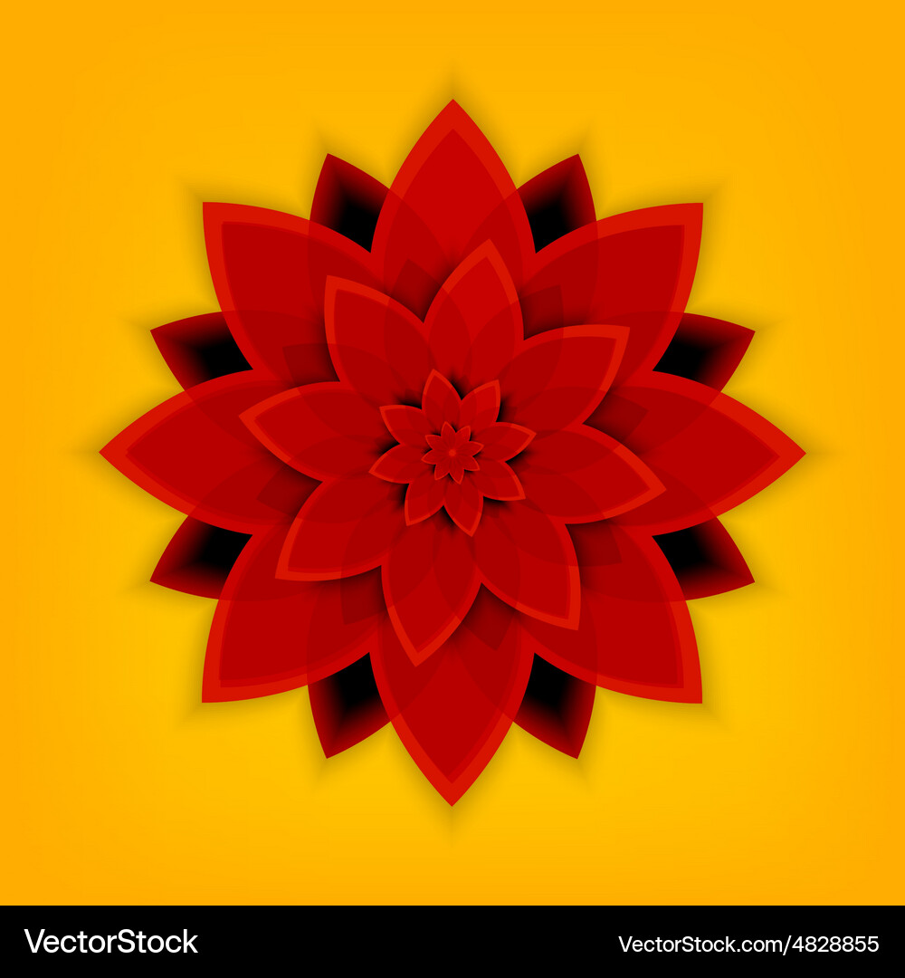 Mandala flower Royalty Free Vector Image - VectorStock