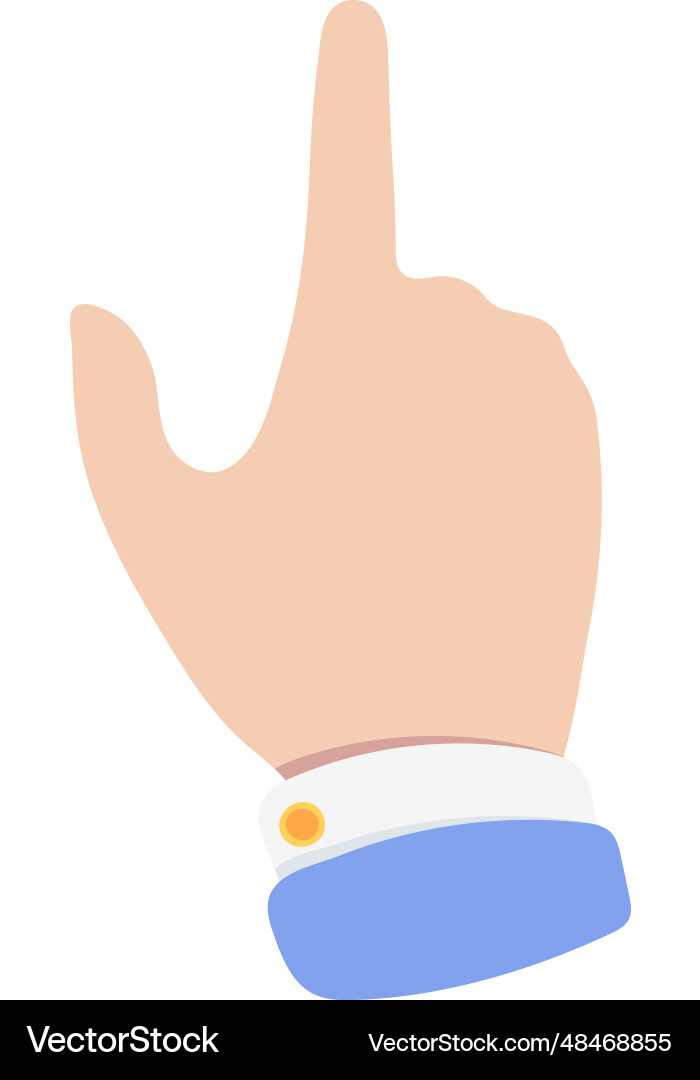 Pointing finger icon hand gesture touch symbol Vector Image