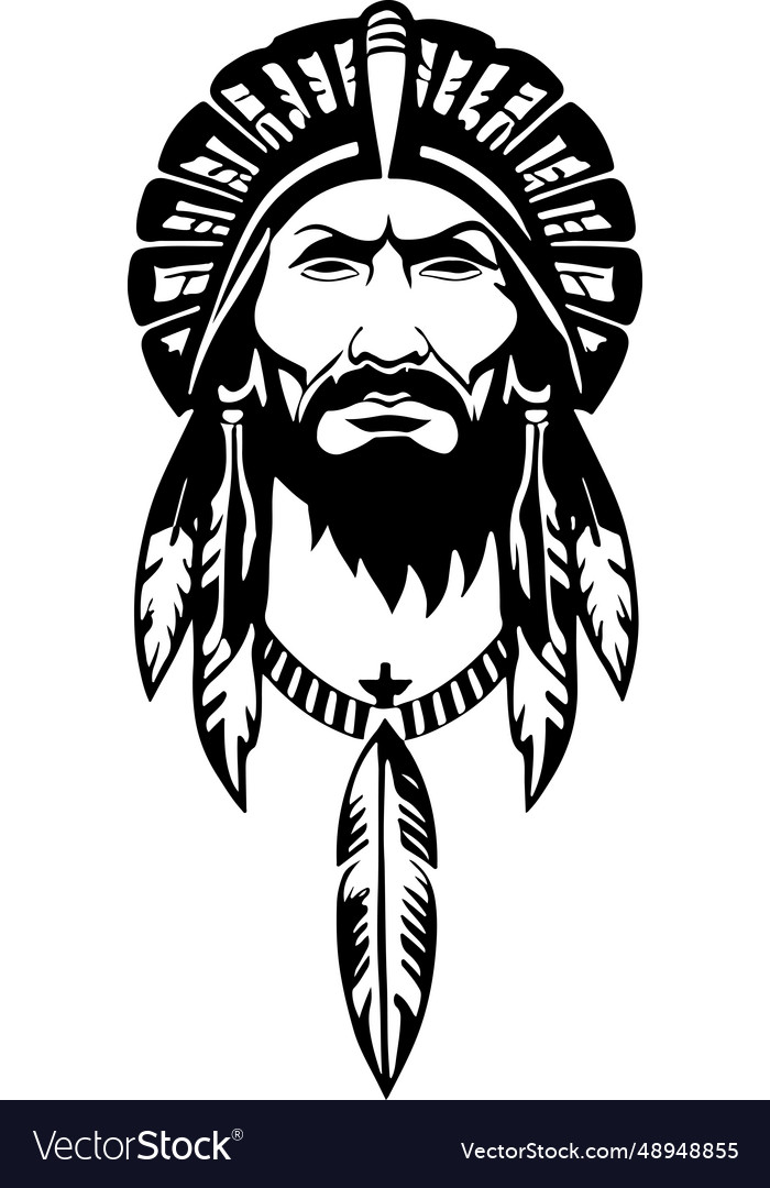 Wonderful lovely art native indians draw Vector Image Wonderful lovely art native indians draw Vector Image