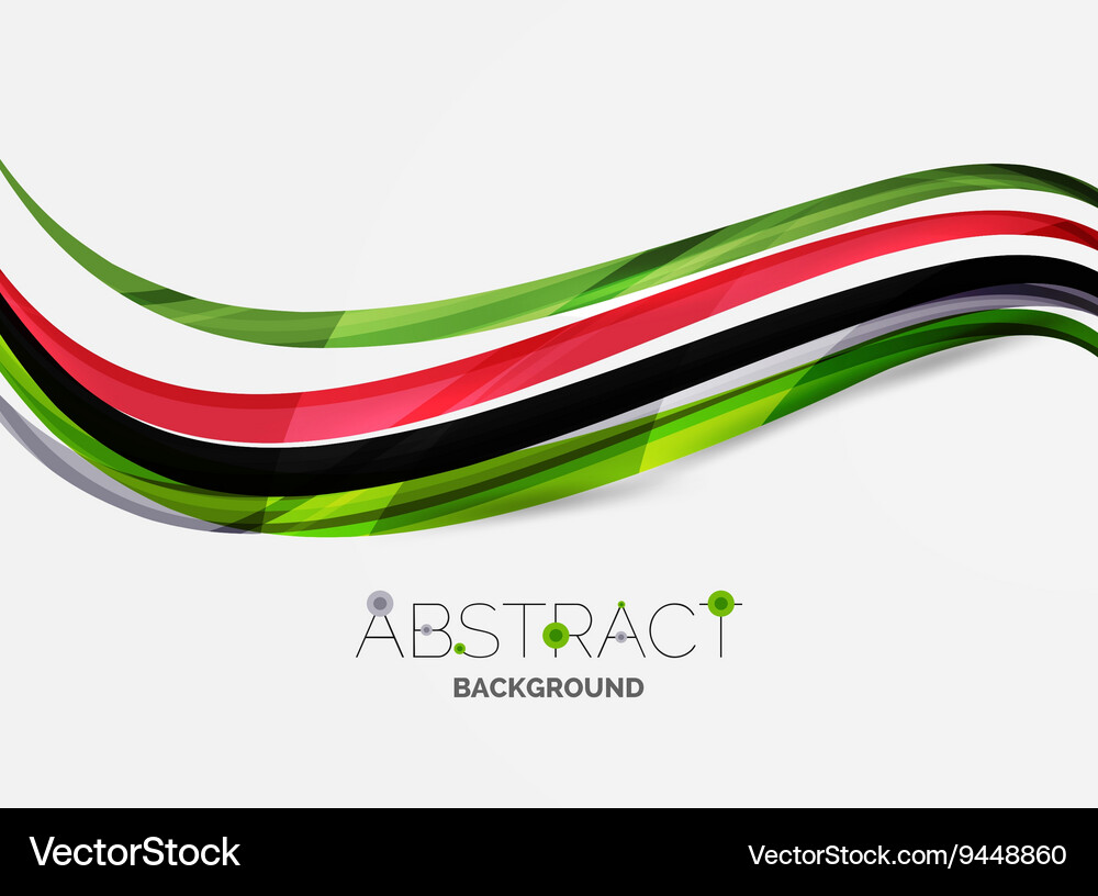 Color stripes with shiny light effects wave line Vector Image