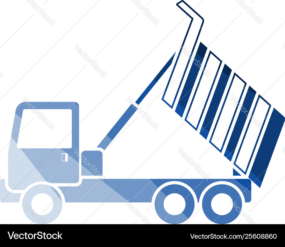 Icon of tipper Royalty Free Vector Image - VectorStock