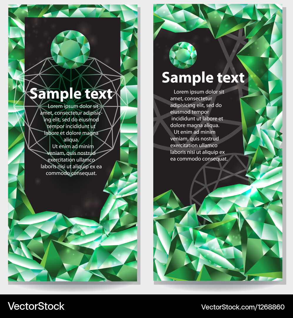 Set of cards template Royalty Free Vector Image