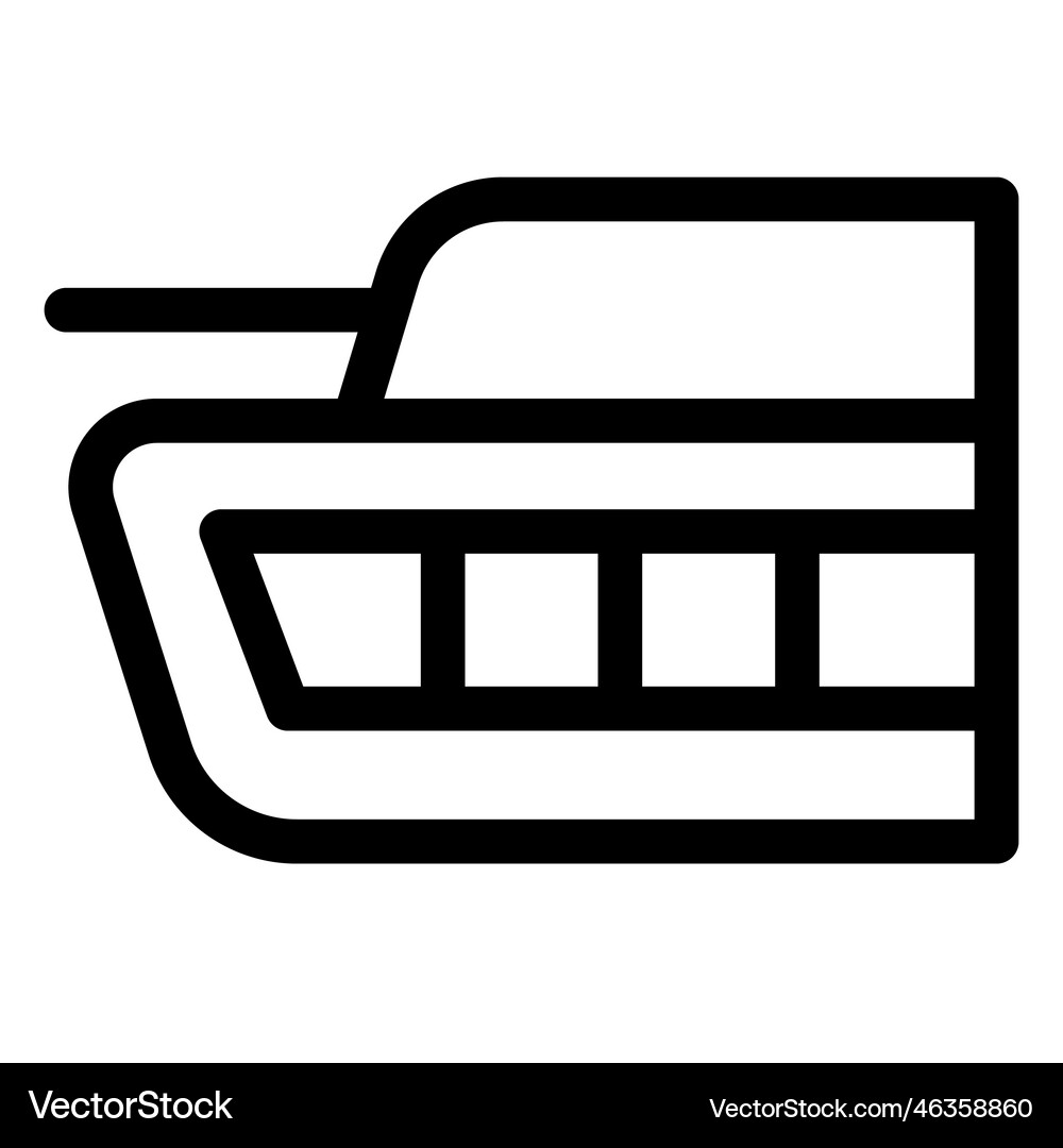 Suspension railway vehicle suspended from fixed Vector Image