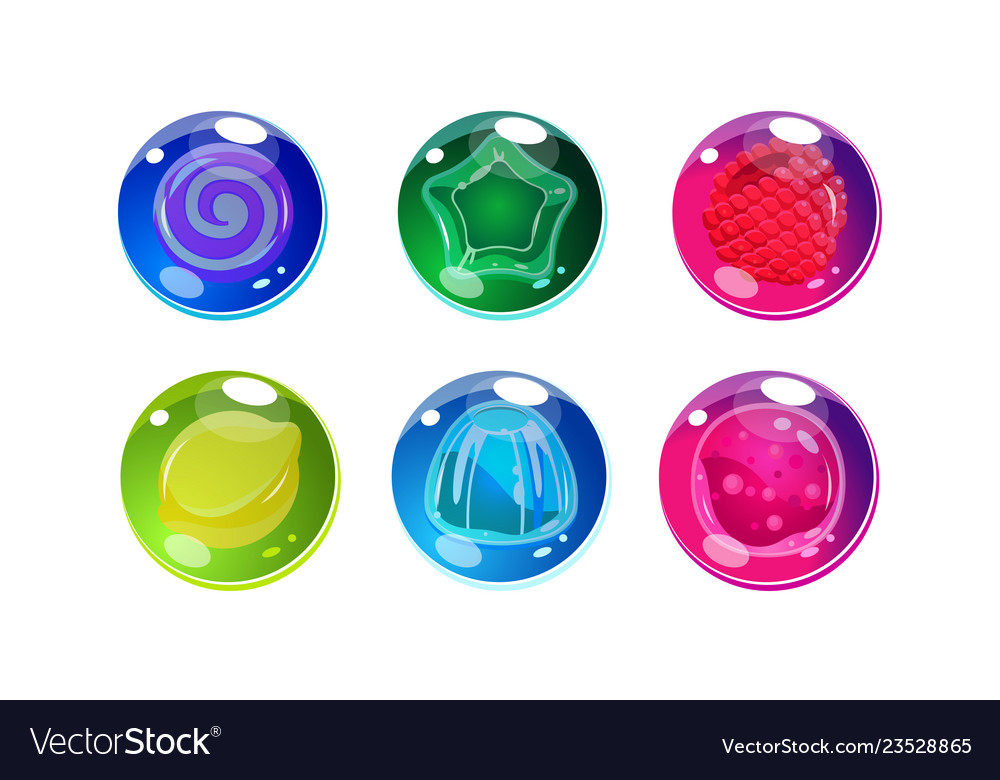 Colorful glossy balls set shiny spheres Royalty Free Vector Colorful glossy balls set shiny spheres Royalty Free Vector