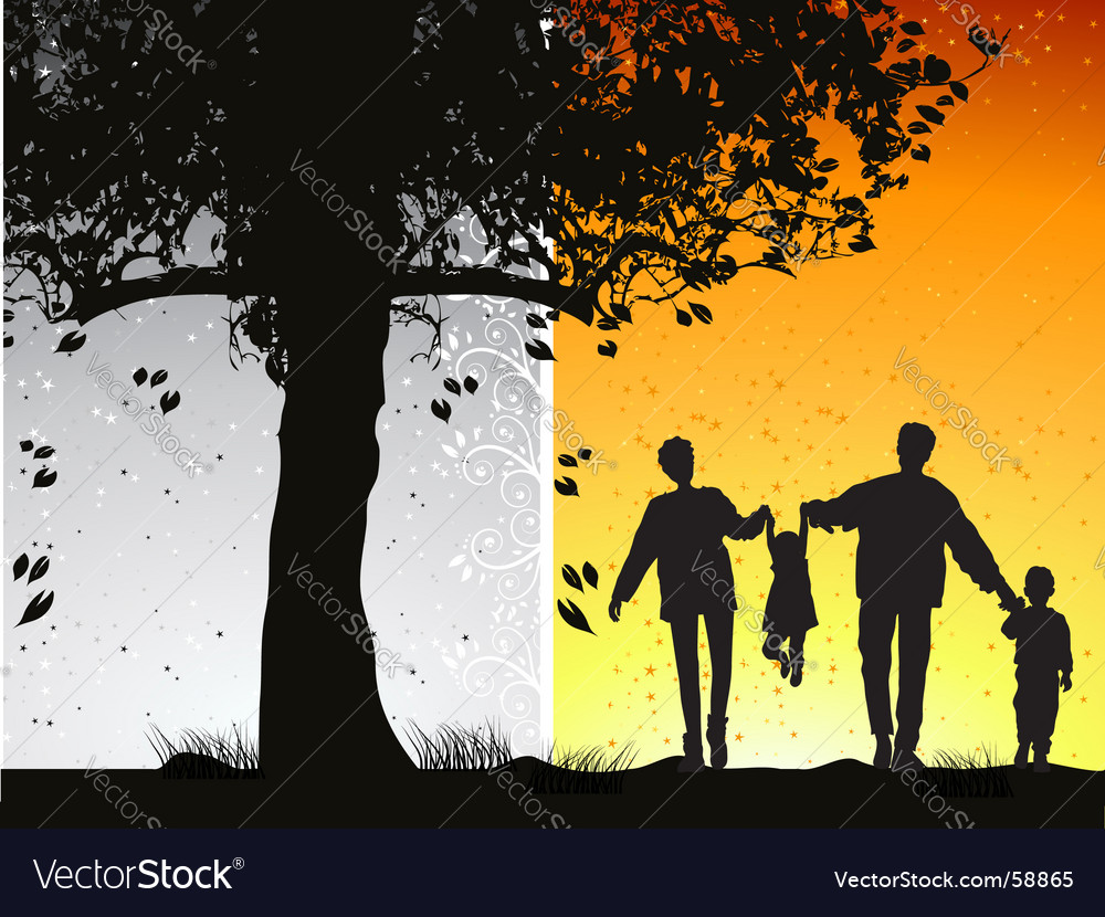 Happy family Royalty Free Vector Image - VectorStock