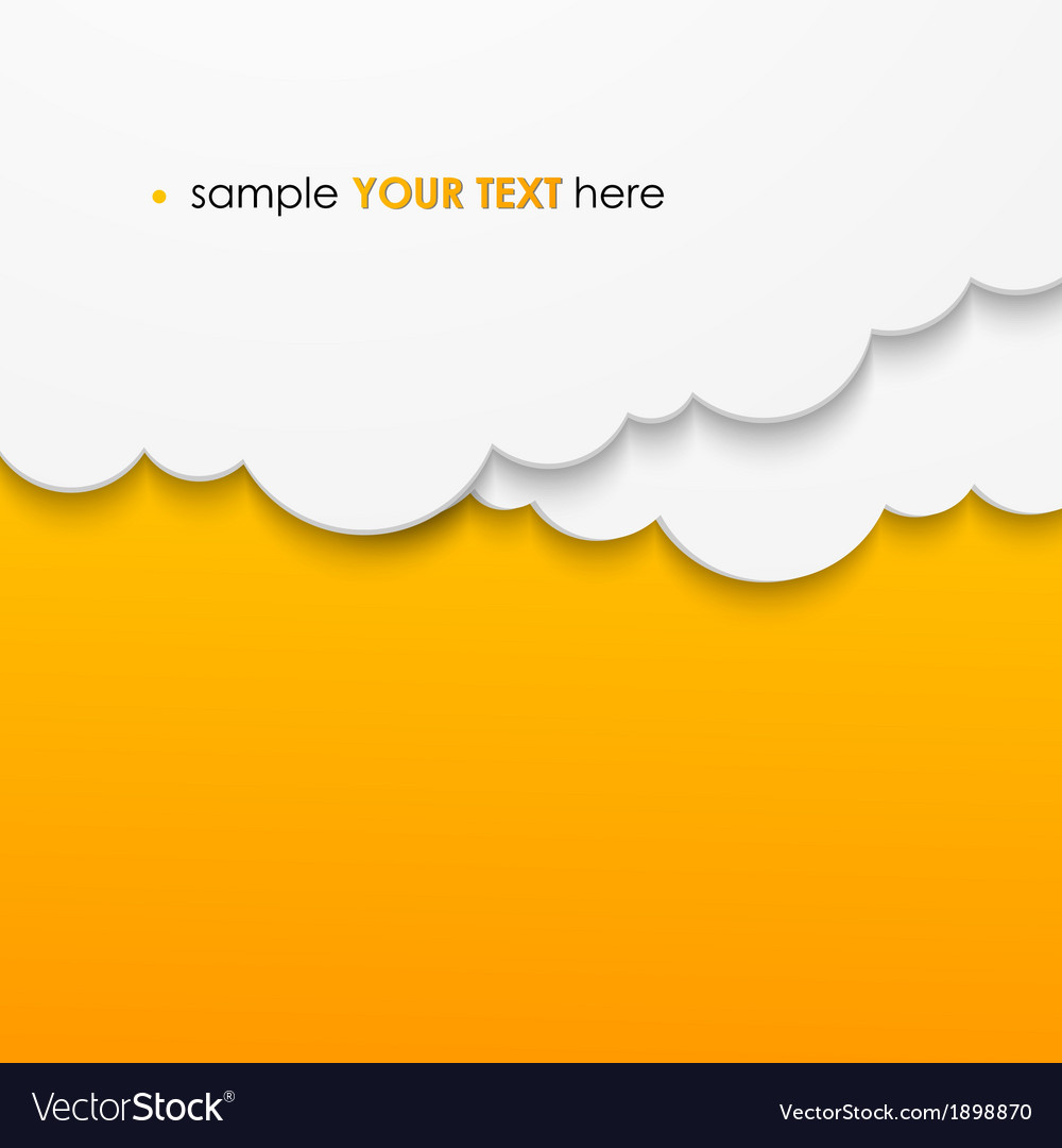 Abstract cloud background Royalty Free Vector Image