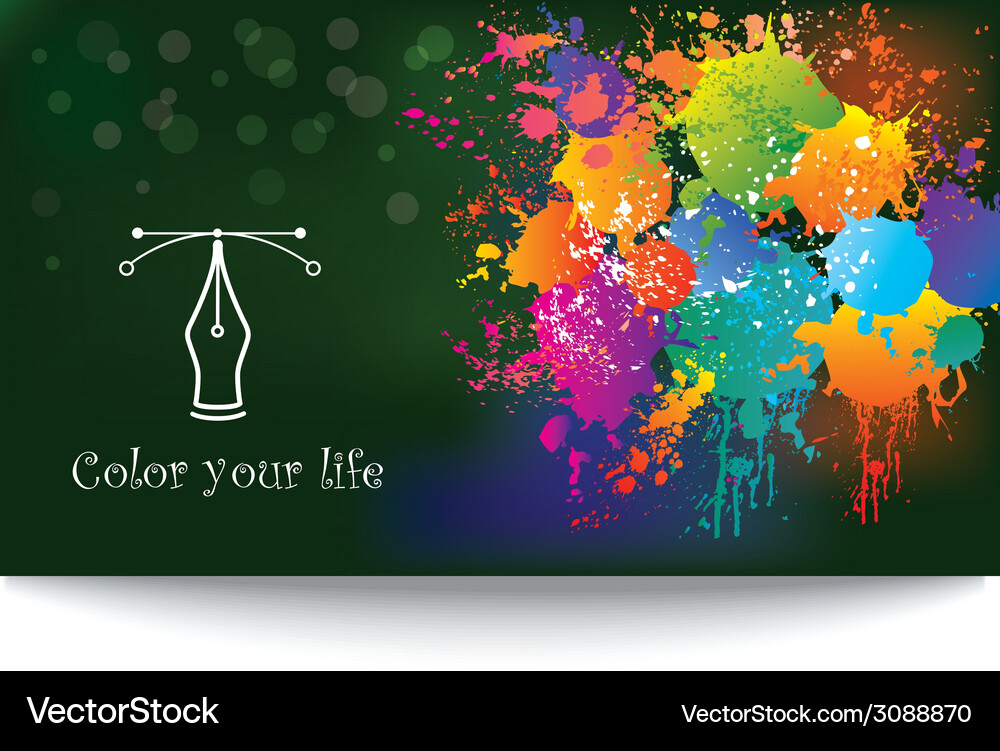Colorful creative background idea and concept Vector Image