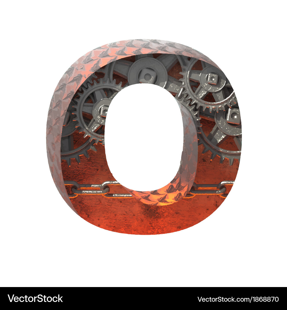 Gears cutted figure o paste to any background Vector Image