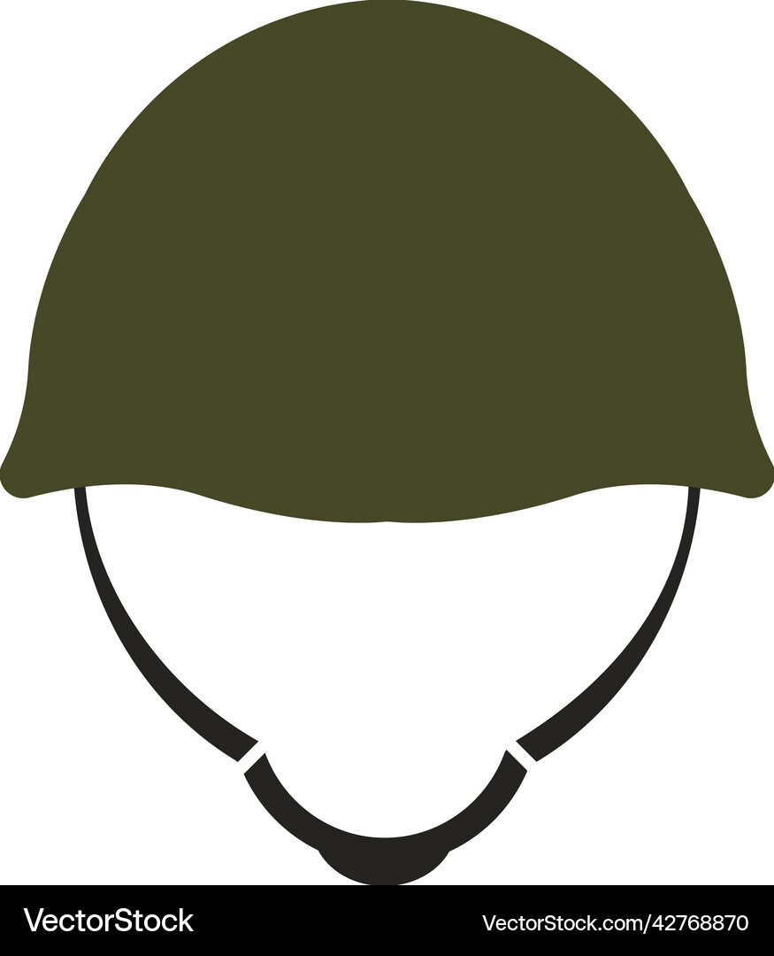 Military helmet icon Royalty Free Vector Image