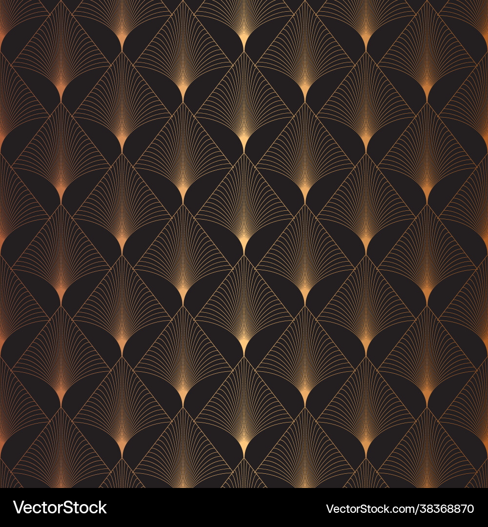 Seamless tile art deco pattern background Vector Image