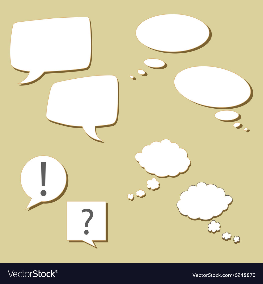 Set of speech bubbles Royalty Free Vector Image