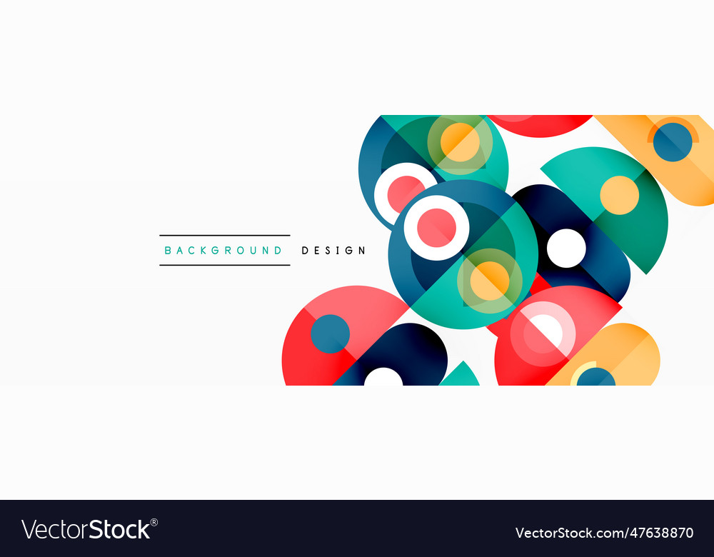 Simple circles and round elements pattern Vector Image