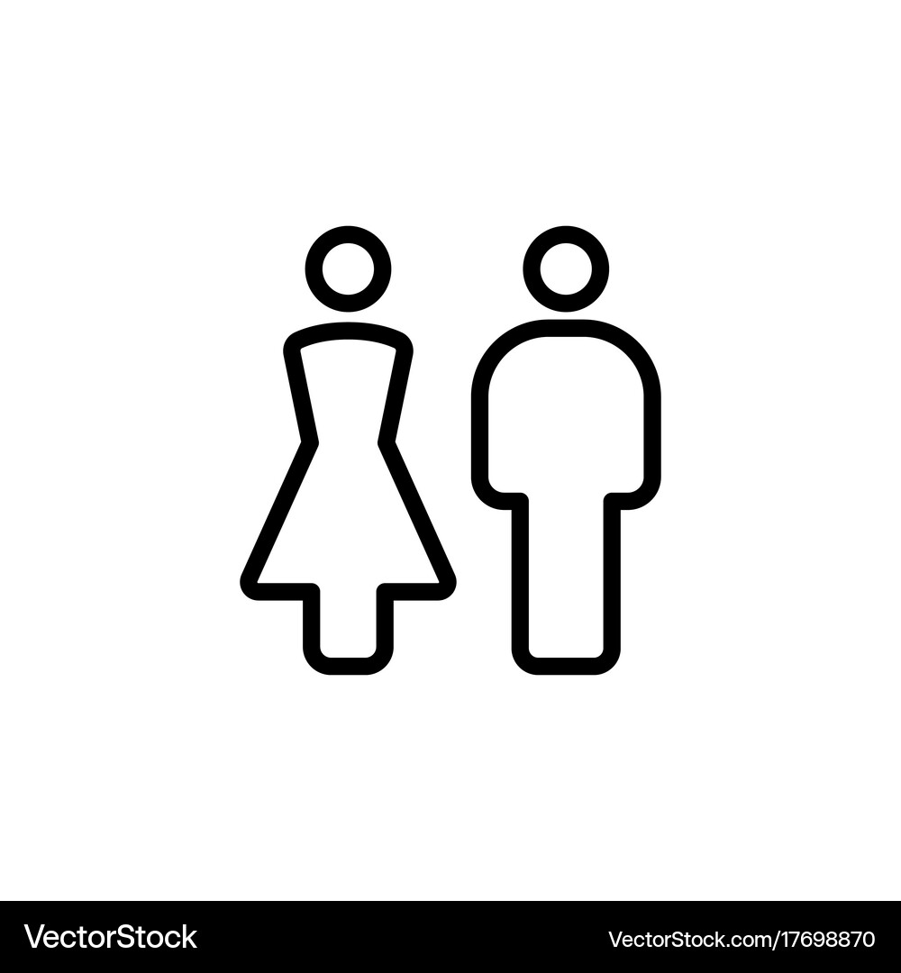 Female Male Icon Illustration Male And Female Icons, Gender Symbols