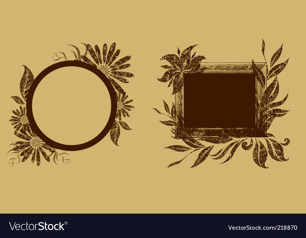 Vintage frames Royalty Free Vector Image - VectorStock