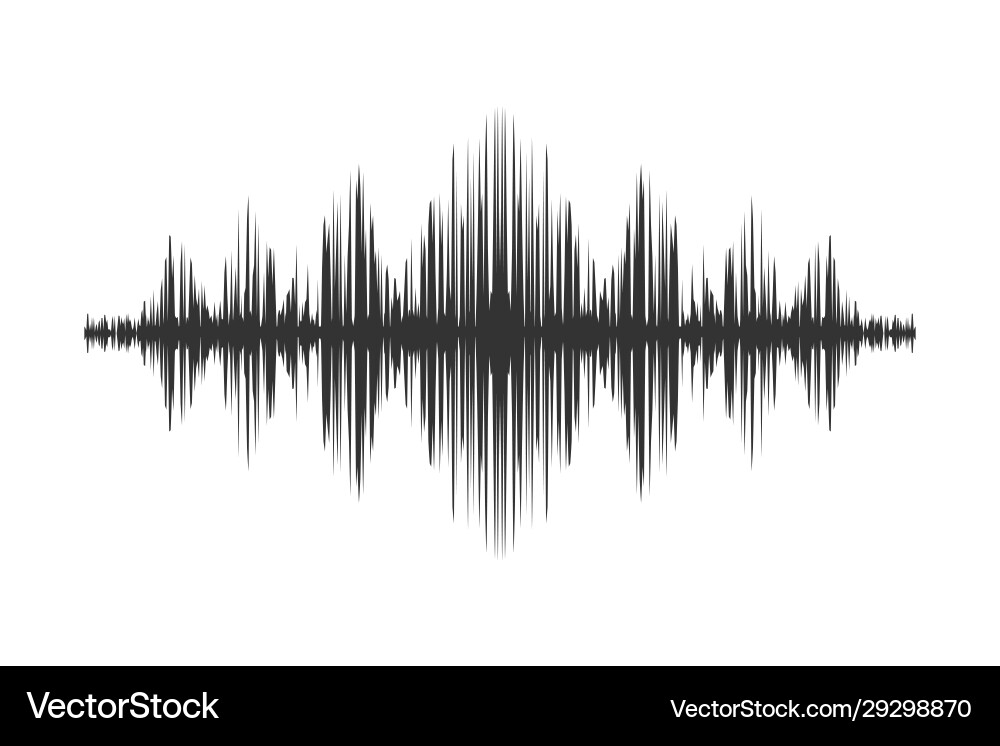 Voice soundwave sound wave icon Royalty Free Vector Image