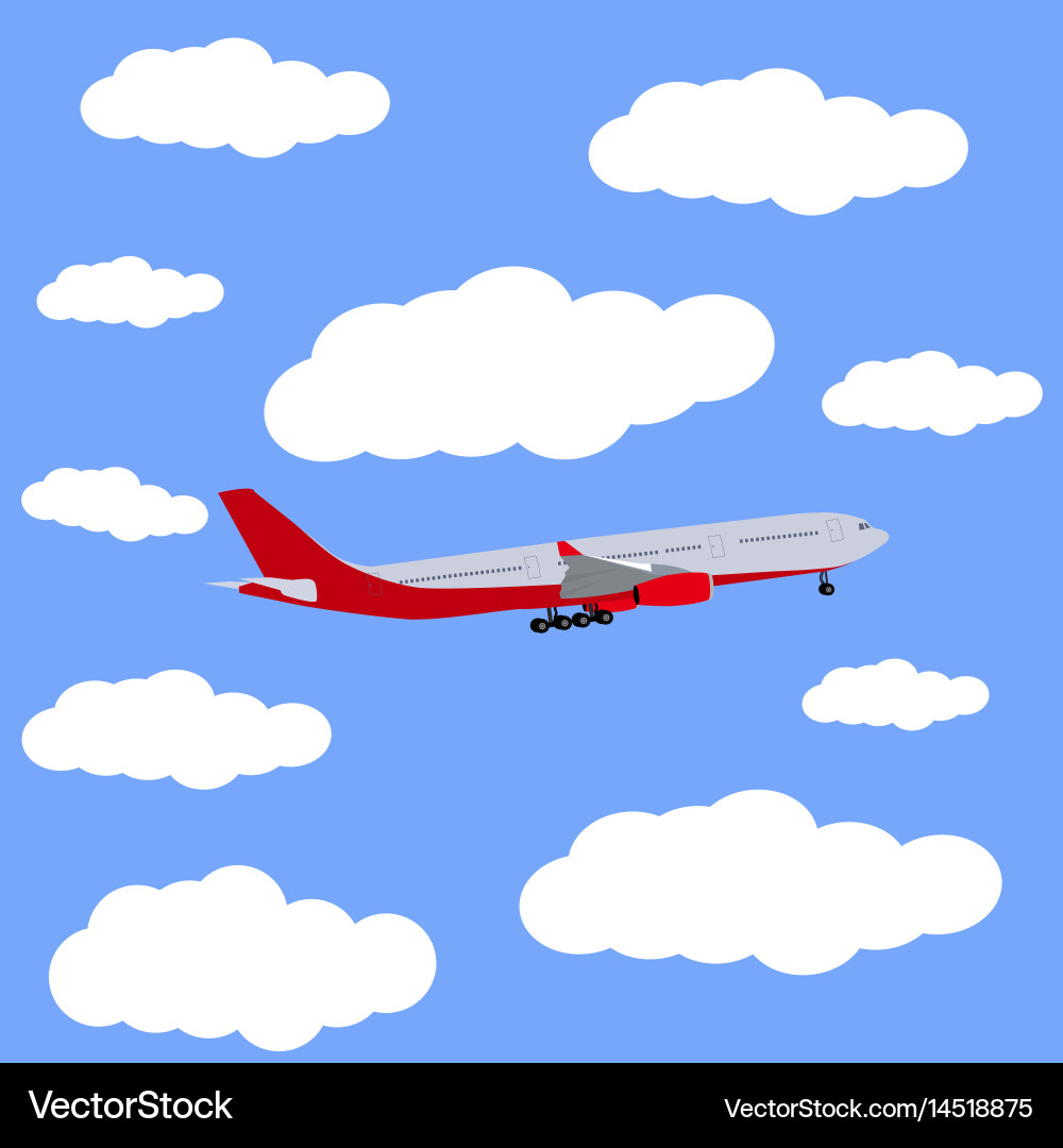 Airplane in the sky icon Royalty Free Vector Image