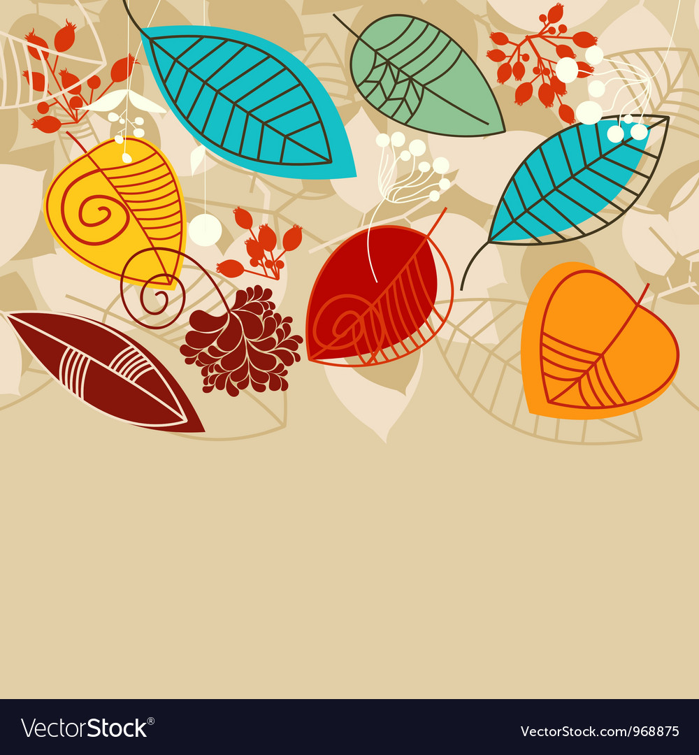 Fall background Royalty Free Vector Image - VectorStock