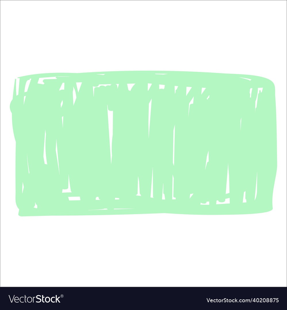 Green rectangle blots simple grunge rectangle Vector Image
