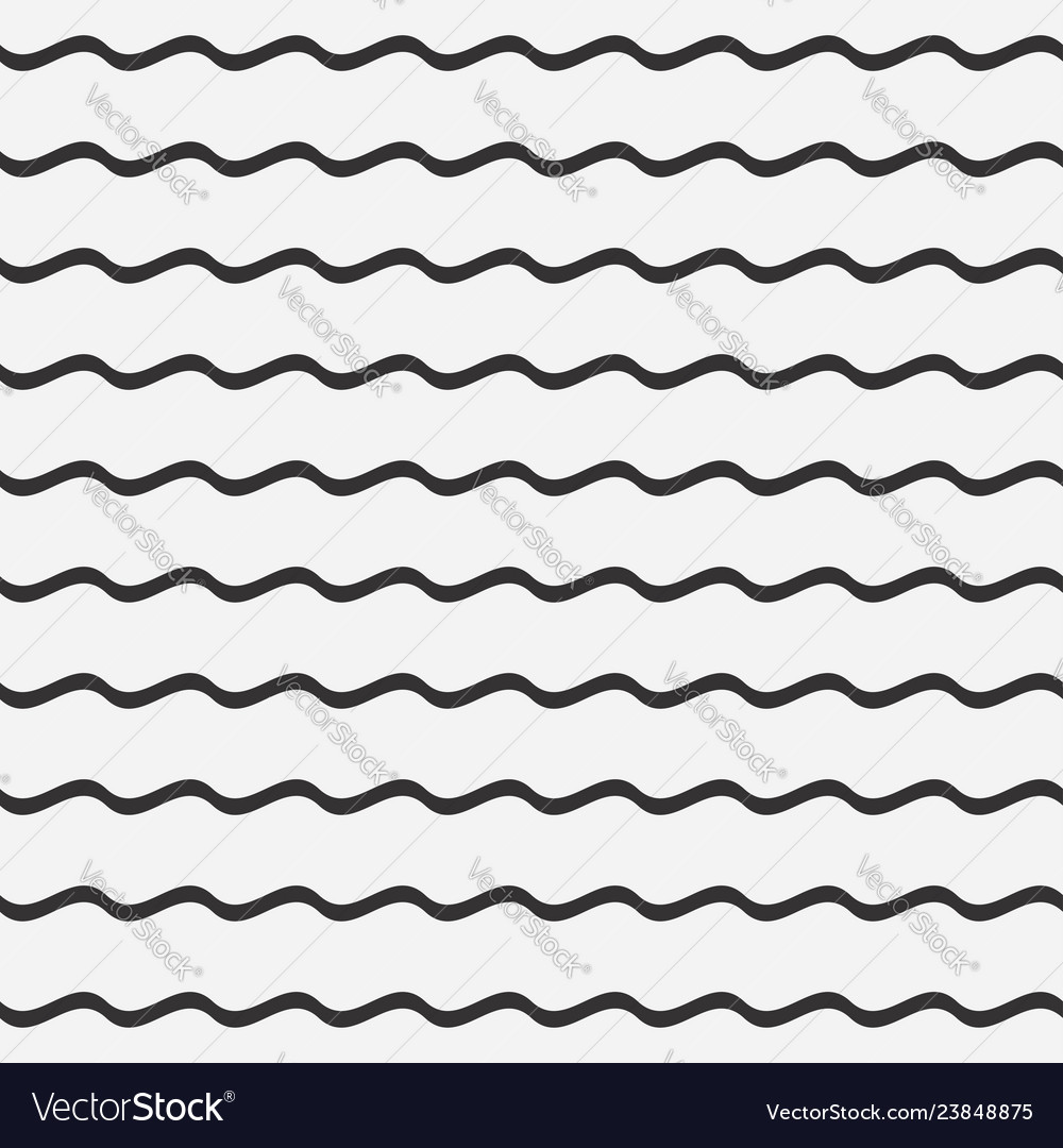 Wave lines seamless pattern Royalty Free Vector Image