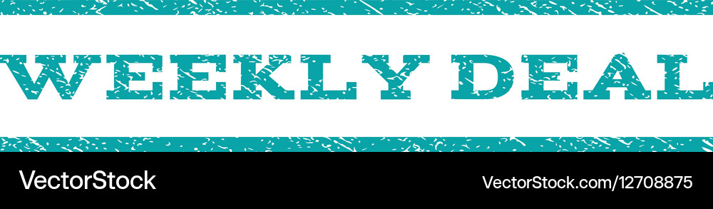 Weekly deal watermark stamp Royalty Free Vector Image