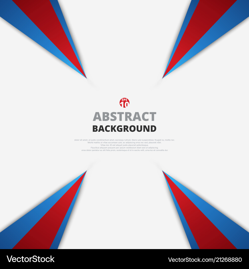 Abstract of red and blue pattern geometric Vector Image