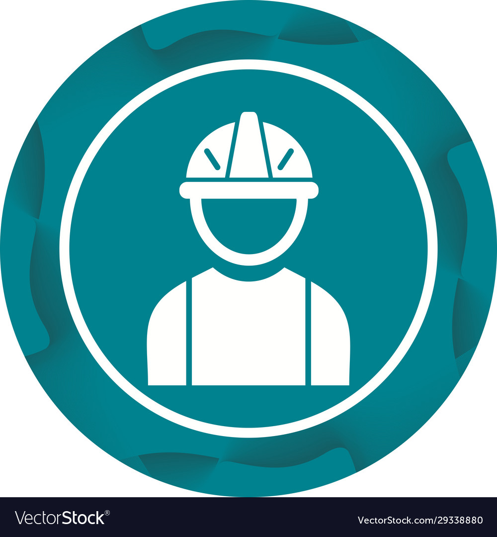 Beautiful engineer glyph icon Royalty Free Vector Image