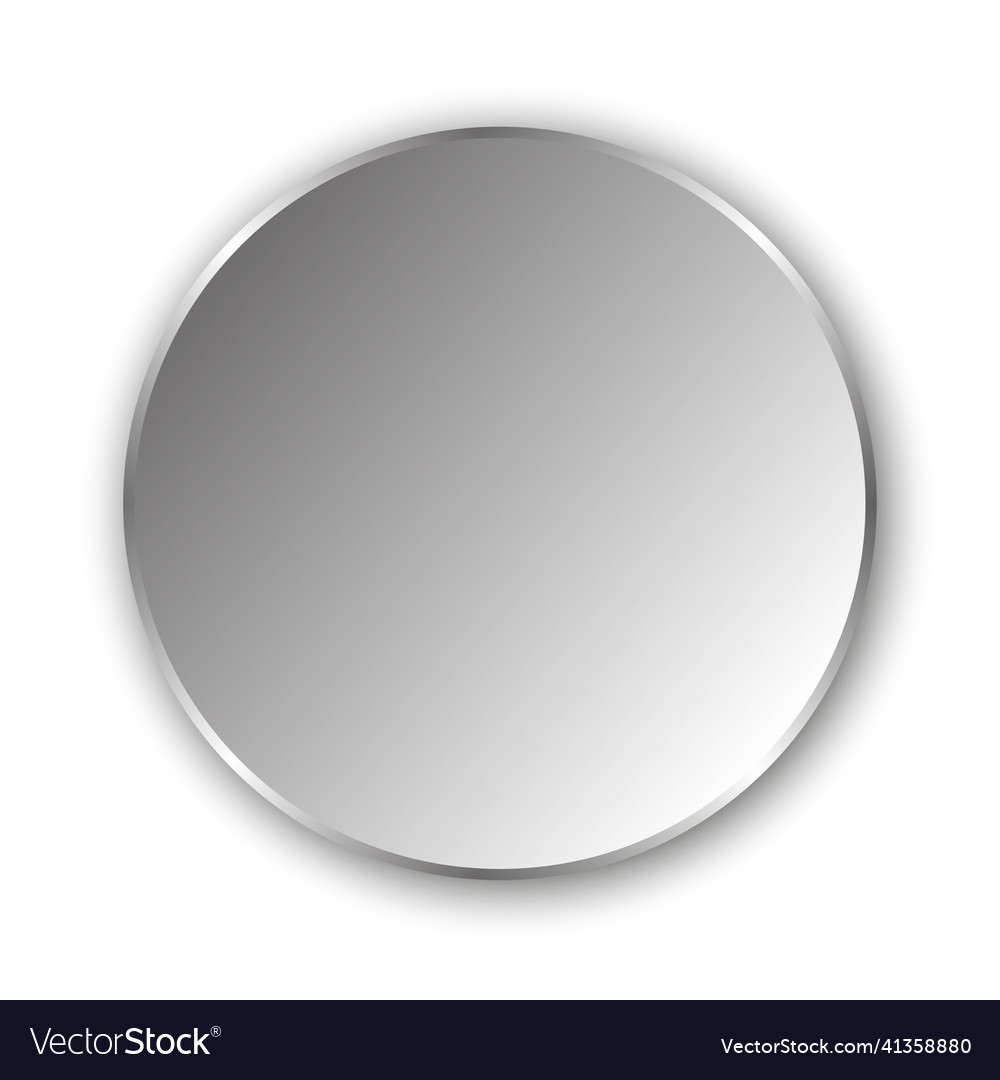 Blank button isolated Royalty Free Vector Image