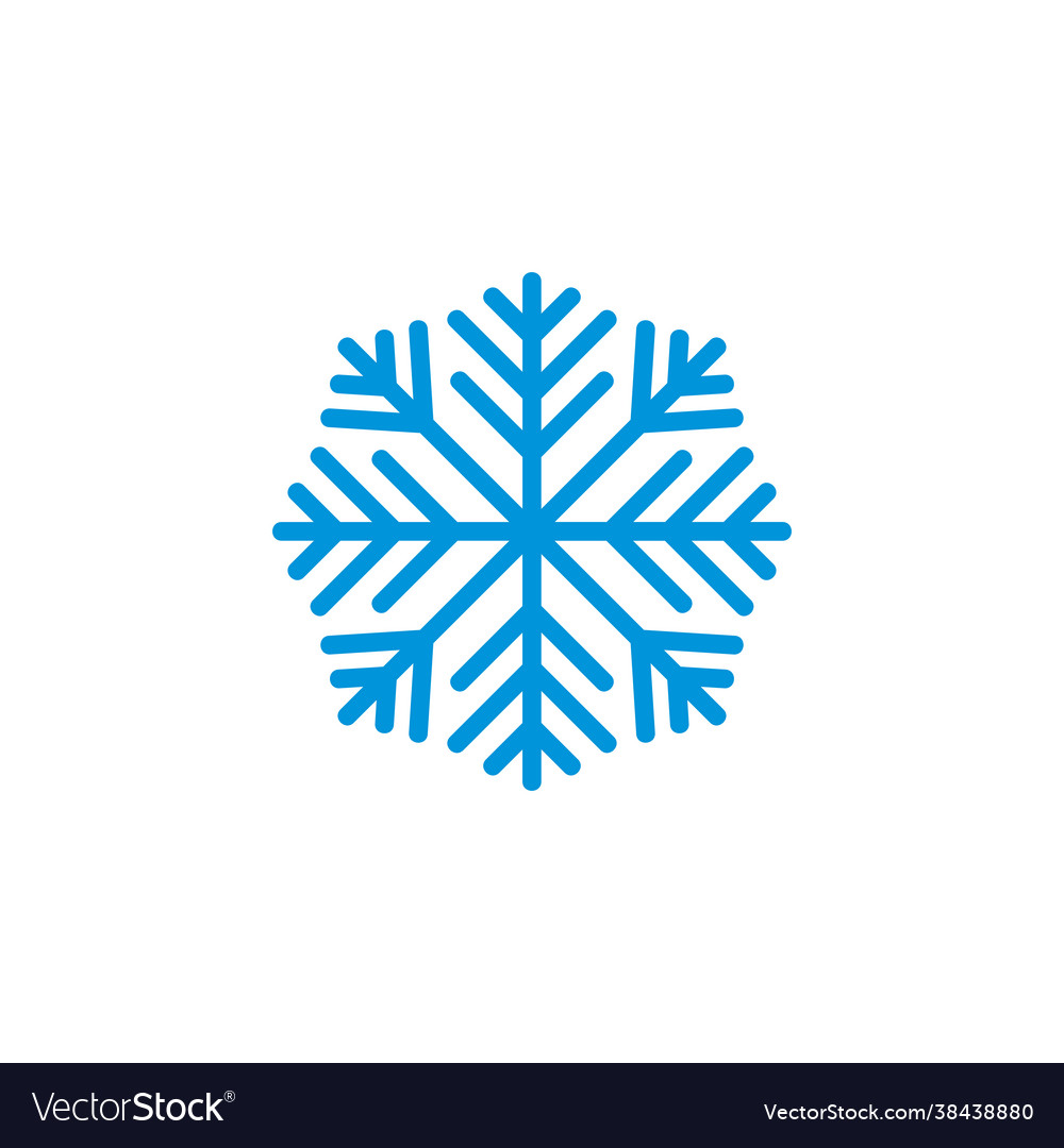 Blue snowflake Royalty Free Vector Image - VectorStock