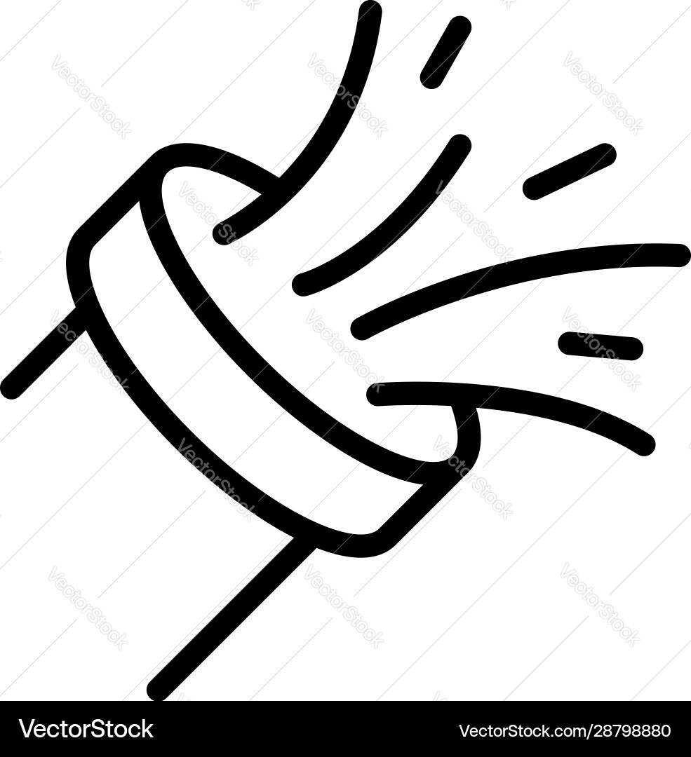 Firefighter water pump icon outline style Vector Image