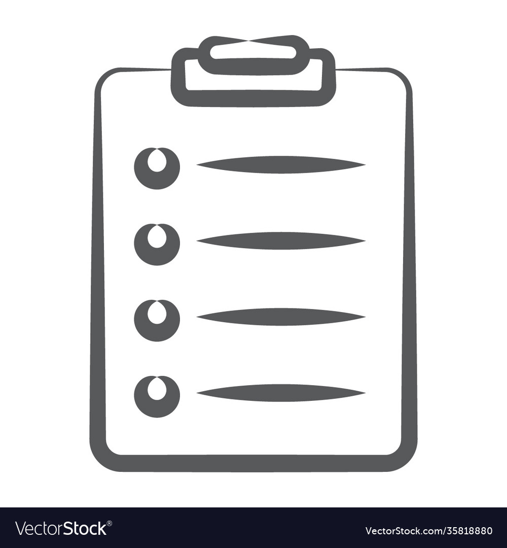 Plan list Royalty Free Vector Image - VectorStock