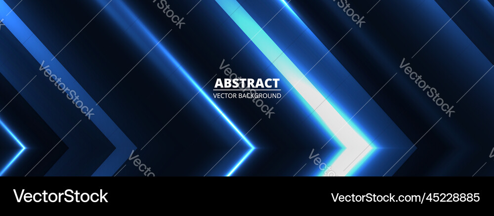 Dark blue abstract modern wide banner Royalty Free Vector