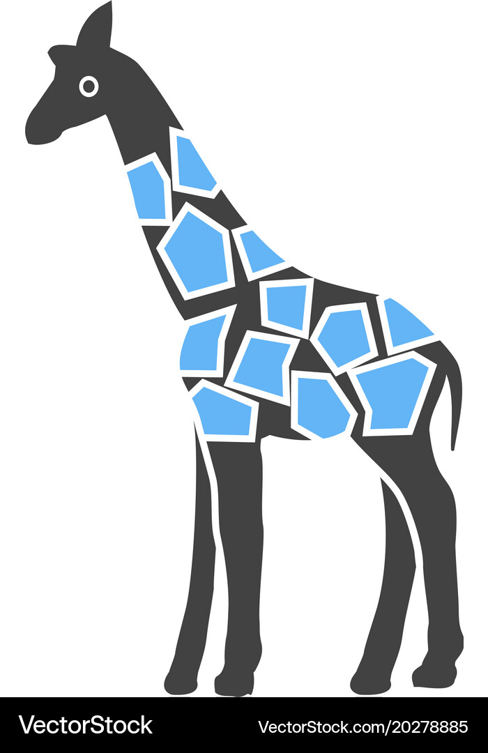 Giraffe animal wildlife Royalty Free Vector Image