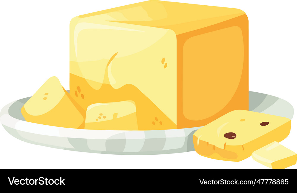 Healthy lunch fresh cheese icon Royalty Free Vector Image