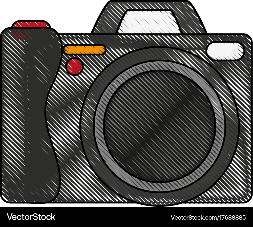 Photographic camera isolated Royalty Free Vector Image