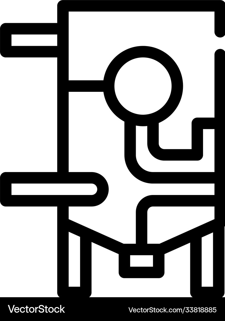 Refiner equipment line icon symbol Royalty Free Vector Image