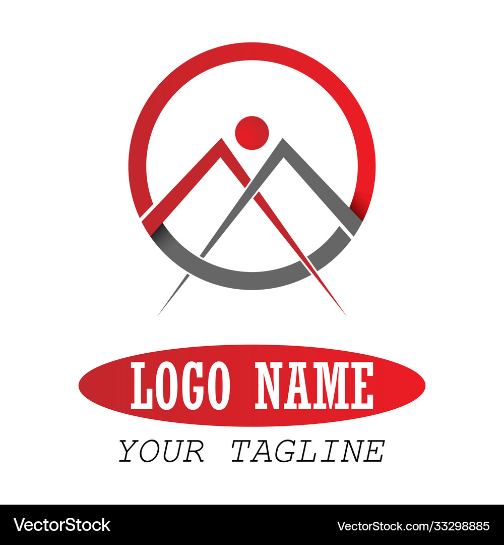 Template for logo for a logo emblem or sticker Vector Image