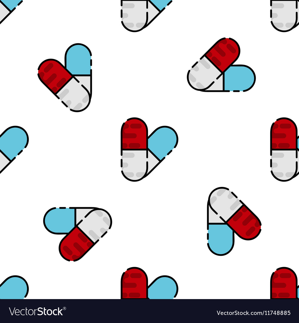 Veterinary pharmacy pattern Royalty Free Vector Image