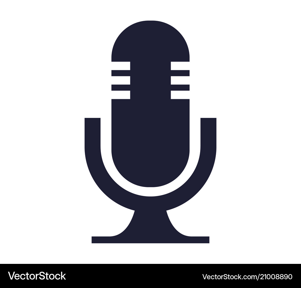 Microphone icon Royalty Free Vector Image - VectorStock