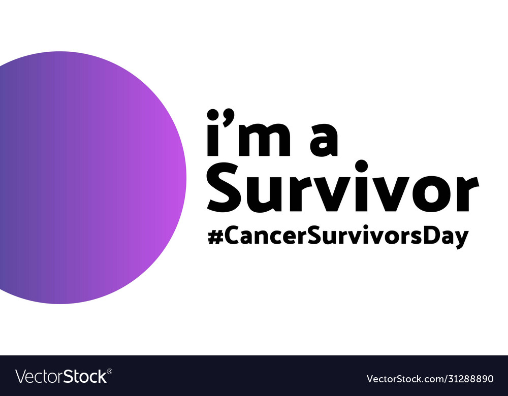 National Cancer Survivors Day June Holiday Vector Image