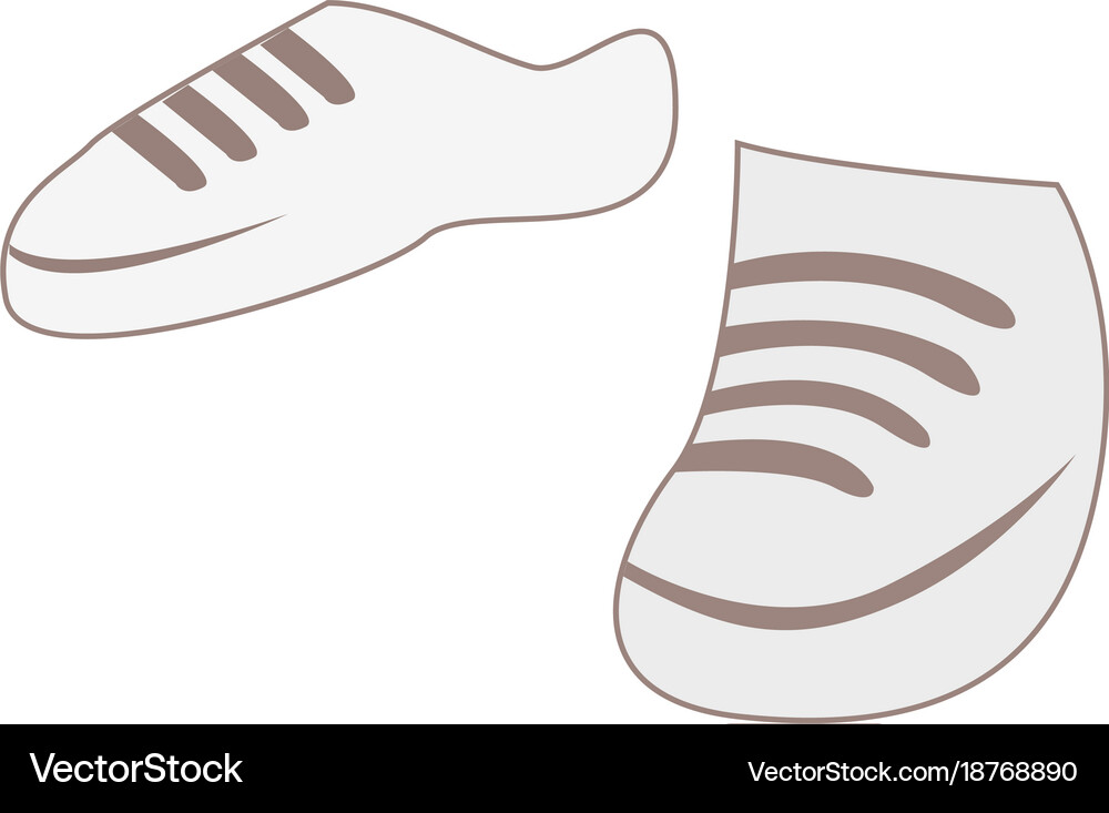 Pair of shoes Royalty Free Vector Image - VectorStock