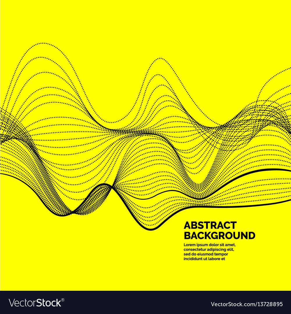 Abstract background with a dynamic waves Vector Image