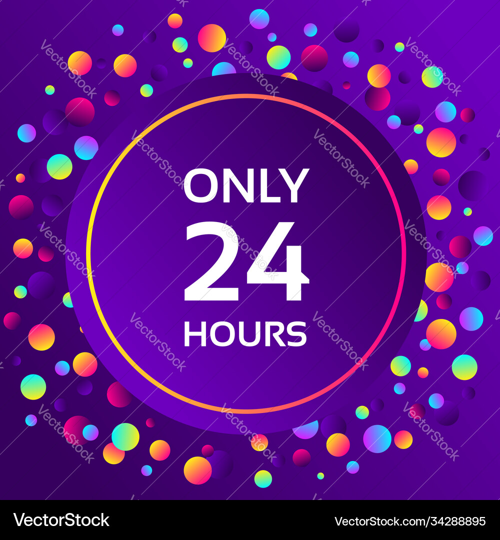 Colorful gradient balls on purple background Vector Image