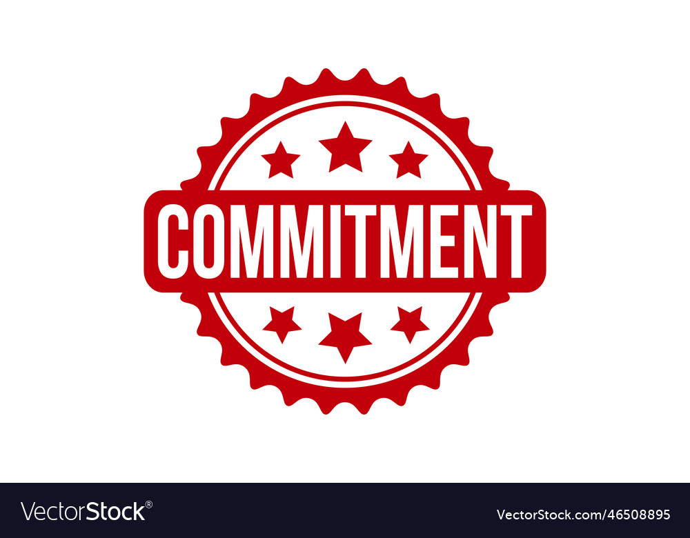 Commitment rubber grunge stamp seal Royalty Free Vector Commitment rubber grunge stamp seal Royalty Free Vector