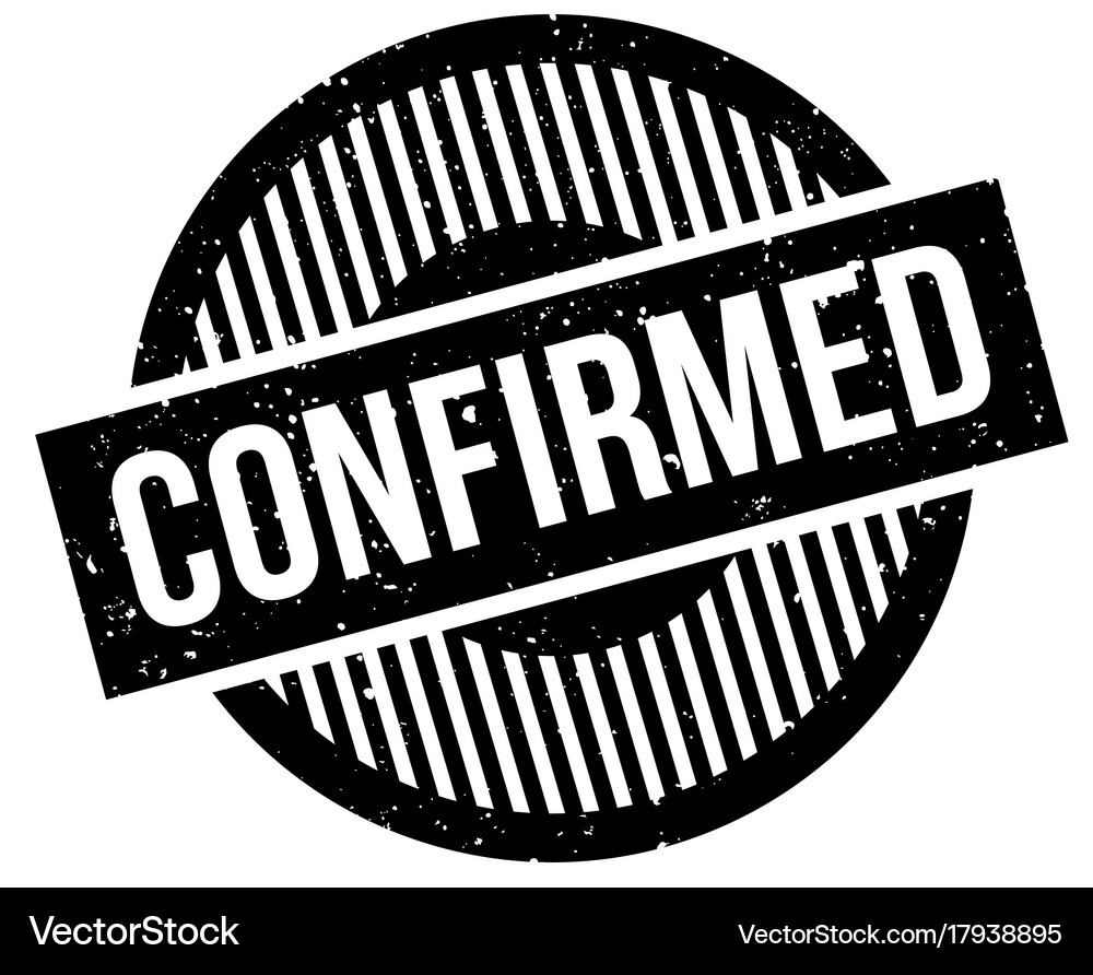 Confirmed rubber stamp Royalty Free Vector Image