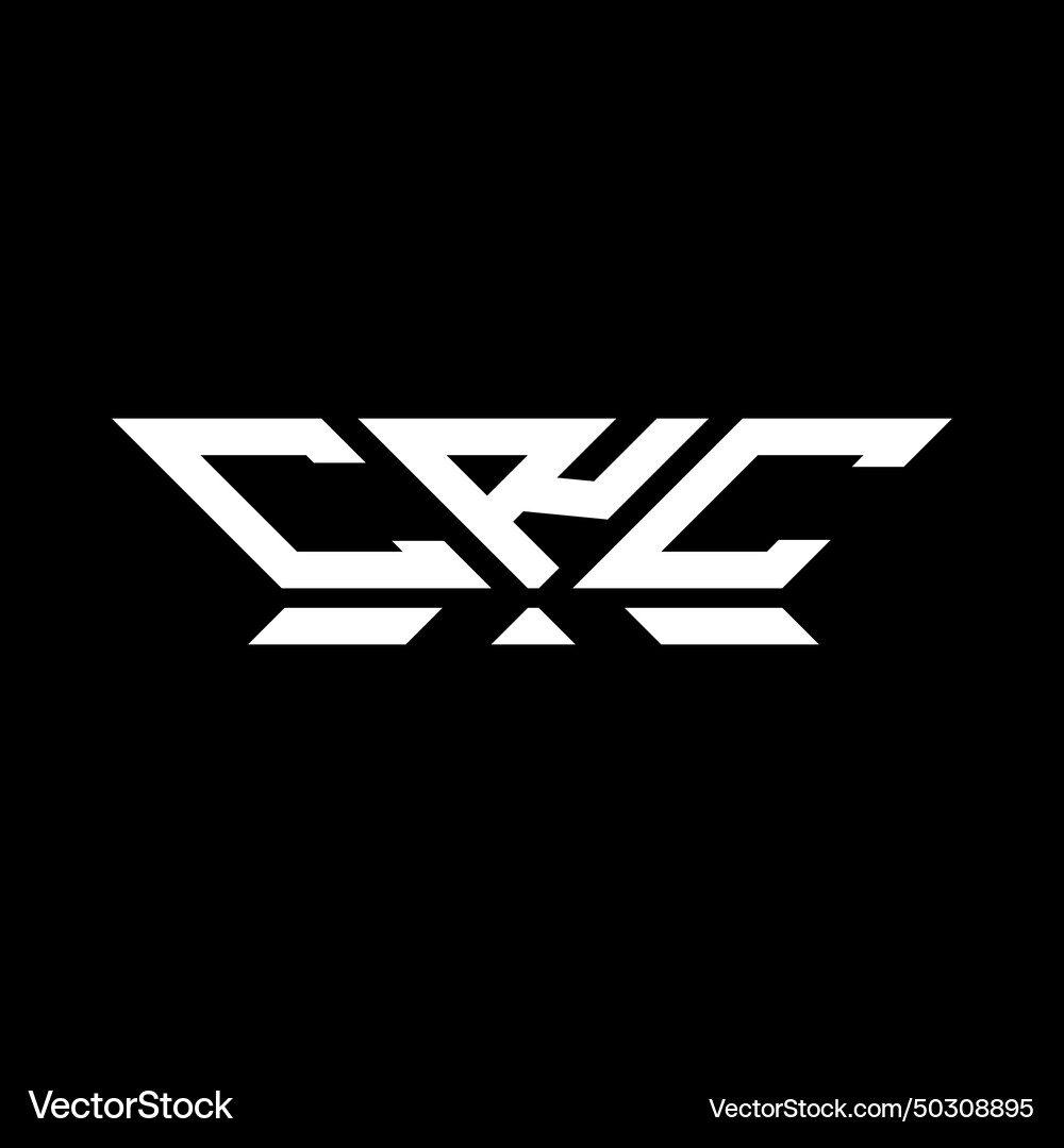 Crc letter logo design simple and modern Vector Image