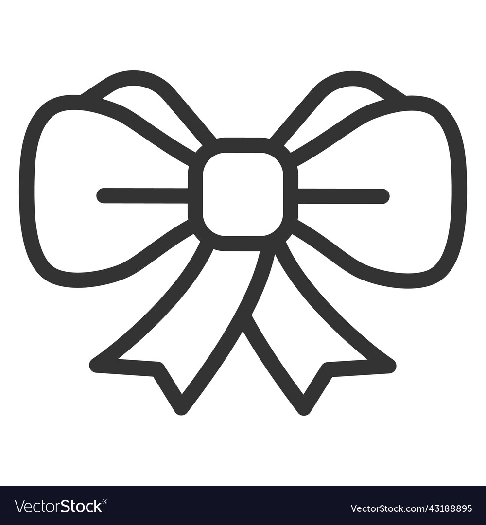 Ribbon bow Royalty Free Vector Image - VectorStock