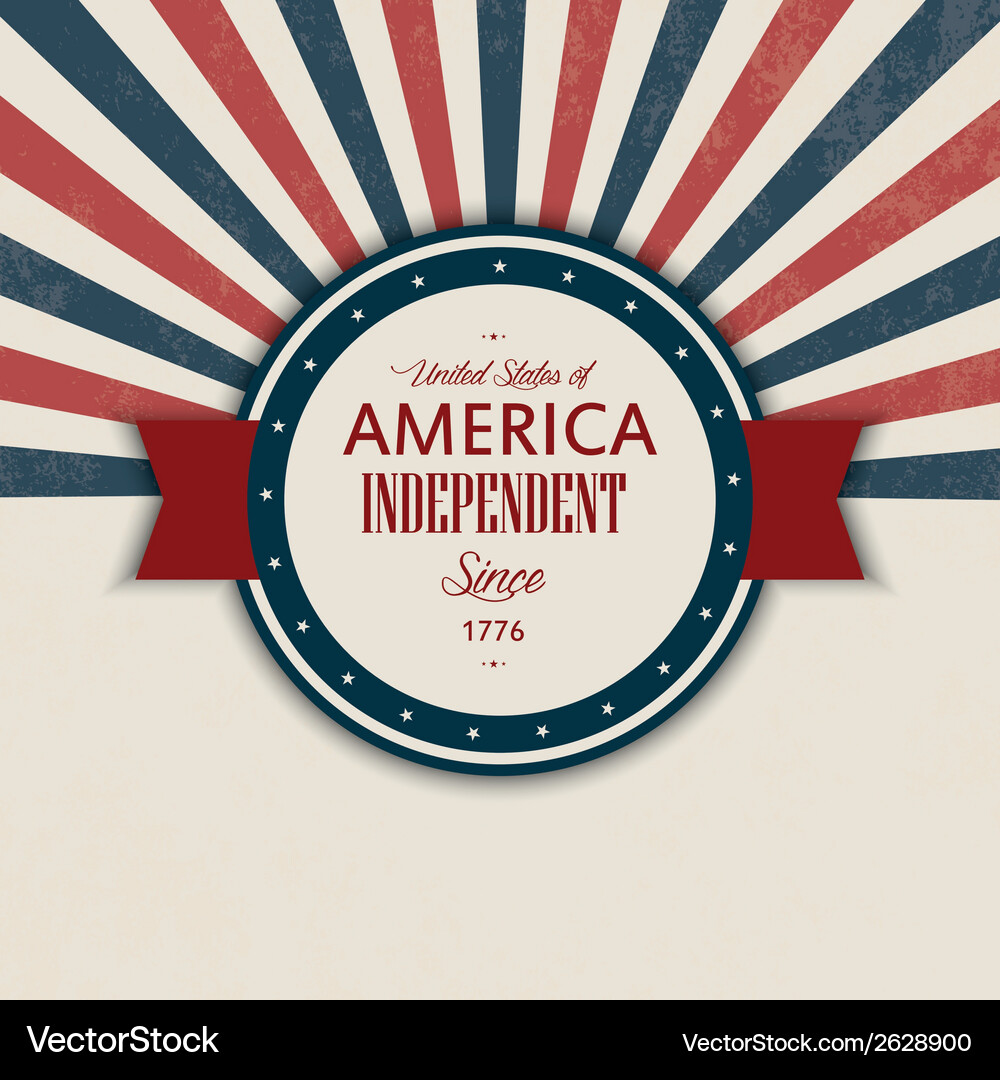 Abstract independence day background with special Vector Image