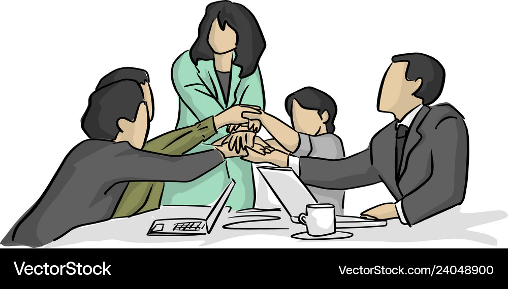 Business people collaboration teamwork union Vector Image